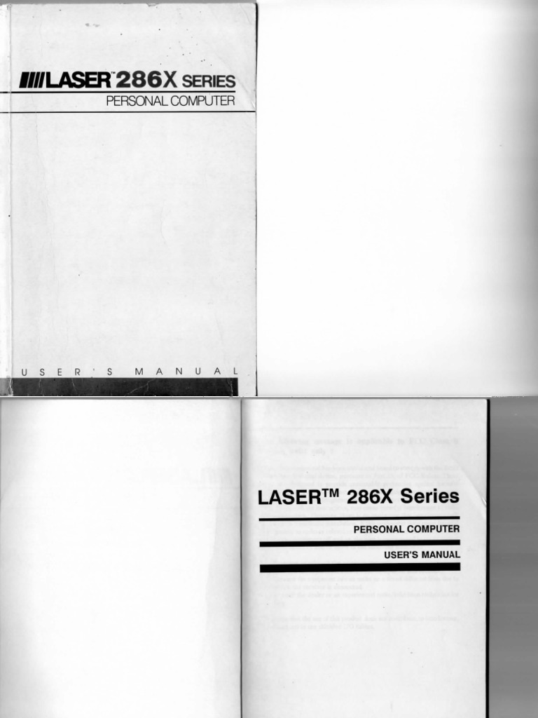 Laser 286X Series PC | PDF