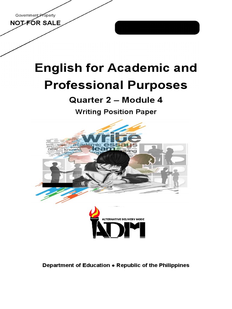 QEAPP Q2 - Module 4 Writing A Position Paper - V4 | PDF