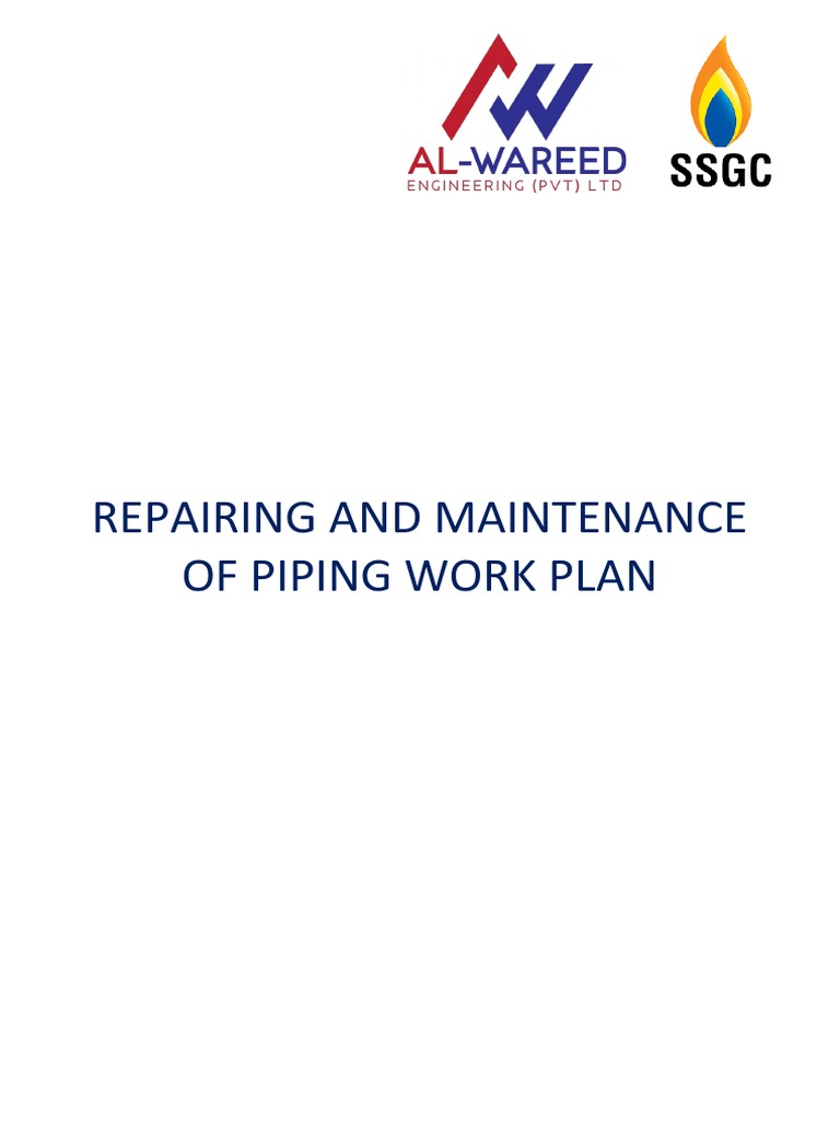 Repairing and Maintenance Work Plan | PDF | Pipe (Fluid Conveyance ...