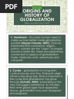 Origins and History of Globalization | PDF