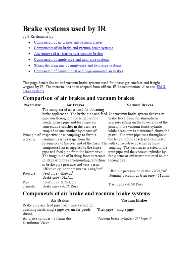 Brake Systems Used by IR | PDF | Power Inverter | Rectifier