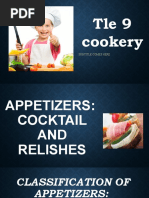 Rubric For Preparing Appetizers | PDF