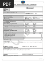 Sprinkler System Test QCDD Form | PDF | Fire Sprinkler System | Valve