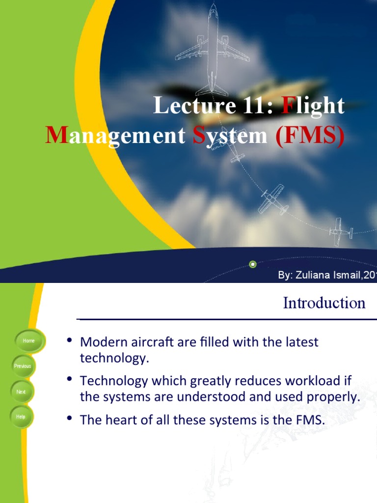 Lecture 11-Flight Management System (FMS) | Download Free PDF | Systems ...