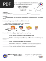 ESP Grade 1 2nd Quarter Worksheets | PDF