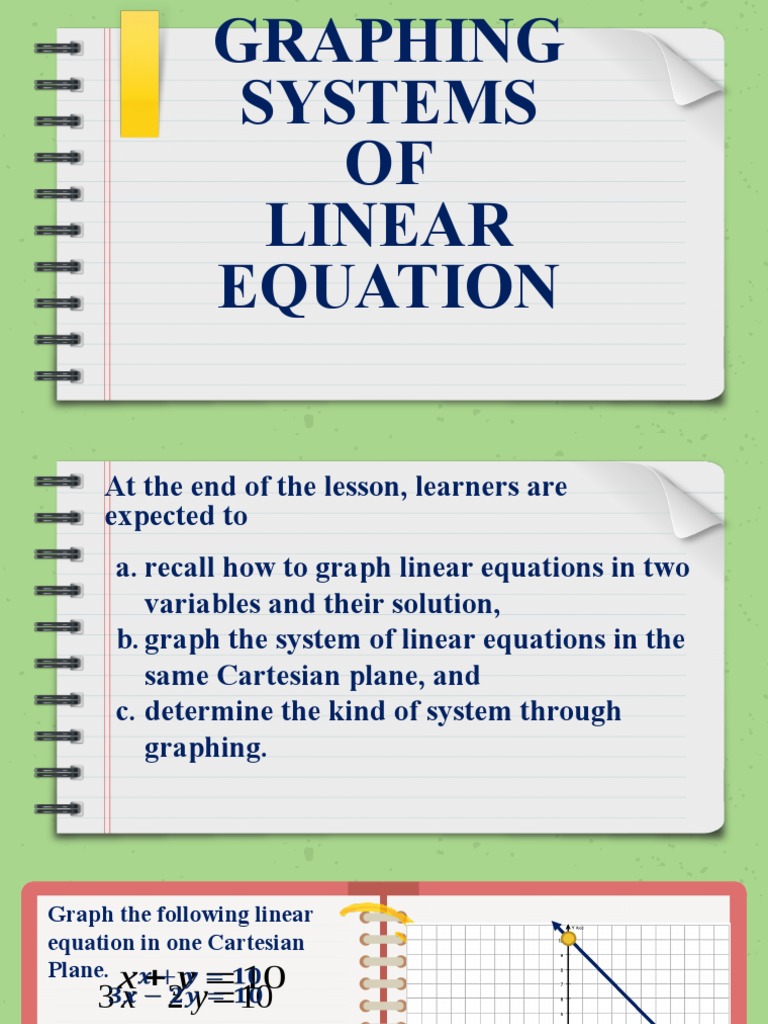 Graphing Systems of Linear Equations in Two Variables | PDF | Geometry ...