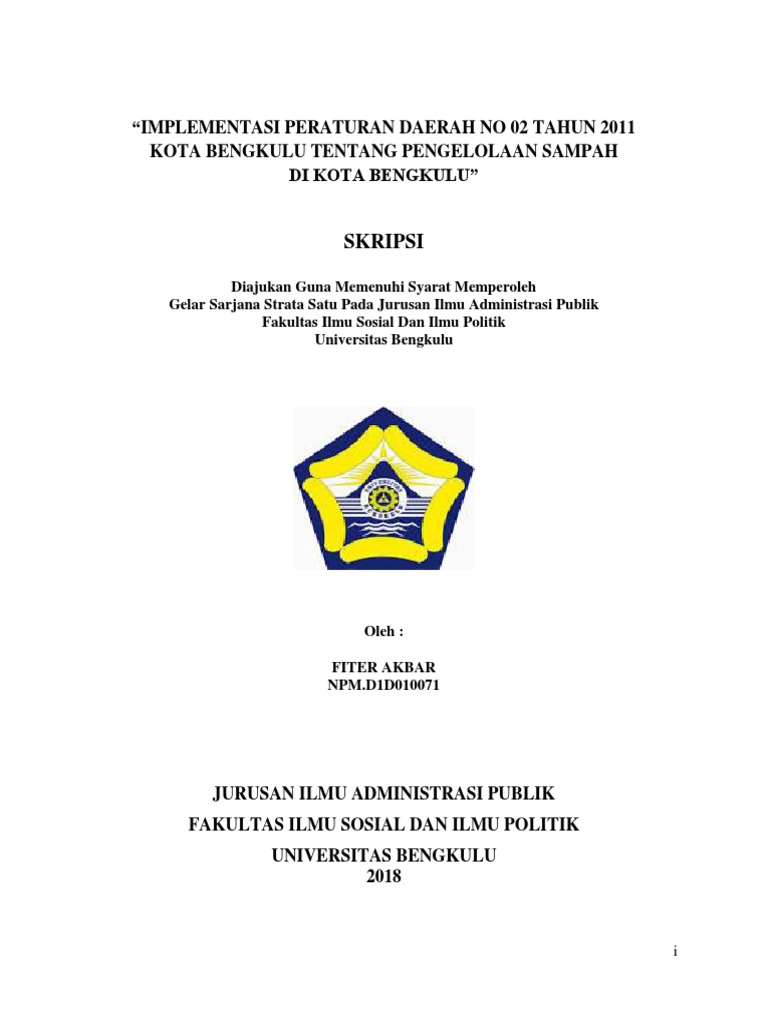 Skripsi Sampah | PDF