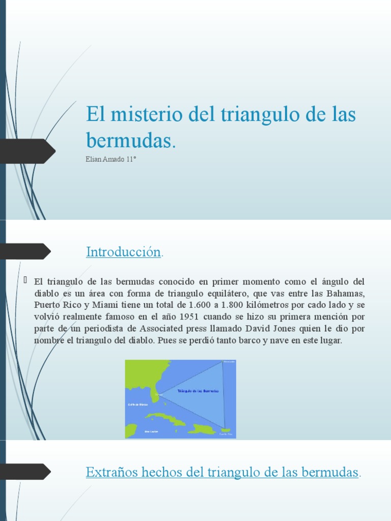 El Misterio Del Triangulo de Las Bermudas | PDF | Transporte de agua ...