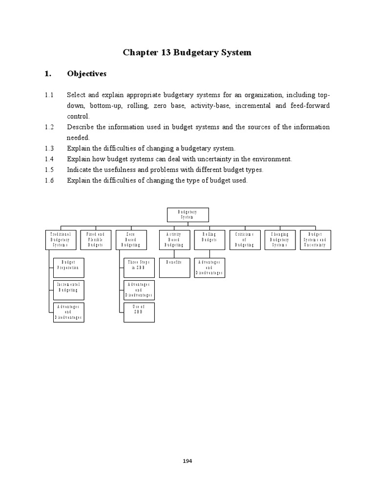 Budgetary Systems Explained | PDF | Budget | Budgets And Budgeting