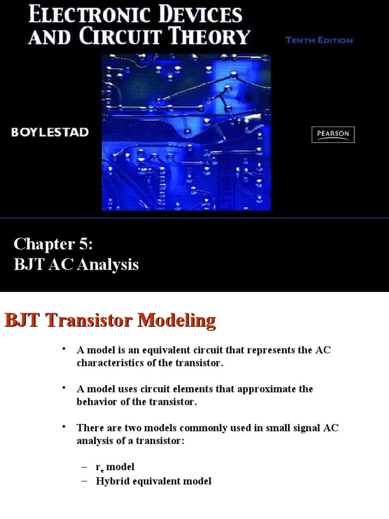 CHAP5 A | PDF | Network Analysis (Electrical Circuits) | Bipolar Junction Transistor