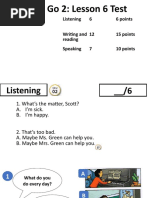 Let's Go 1 Test (Units 5-8) | PDF | Language Arts & Discipline