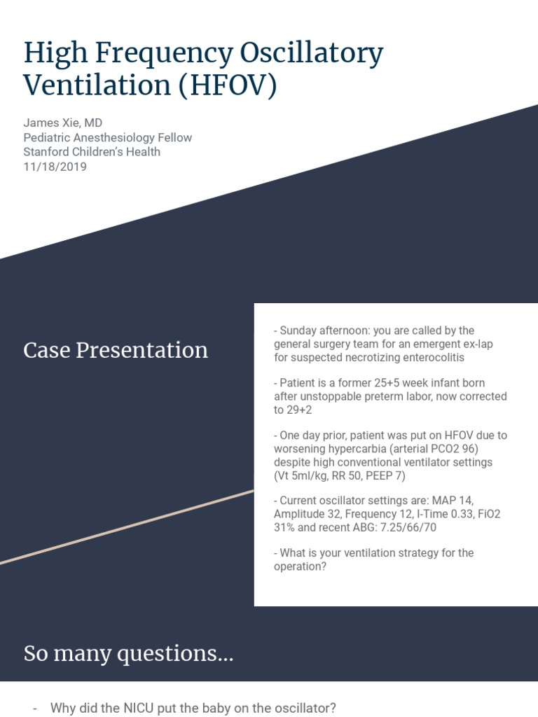 HFOV High-Frequency-Oscillatory-Ventilation | PDF | Diseases And ...