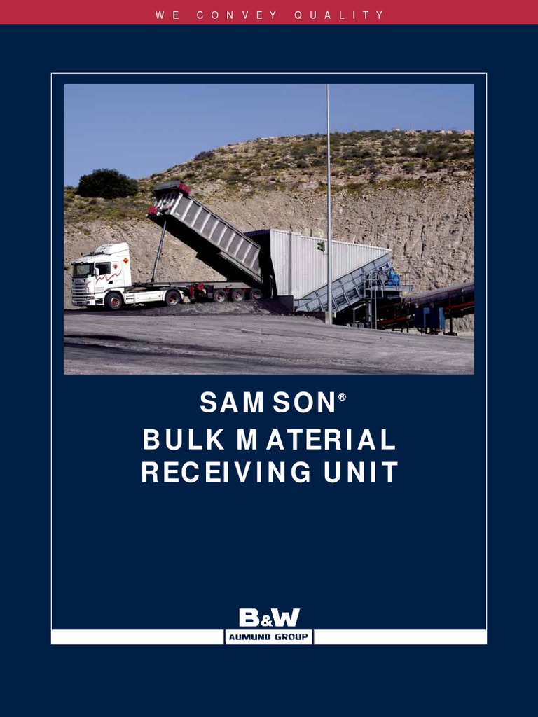Samson Bulk Material Receiving Unit | PDF | Dust | Pump