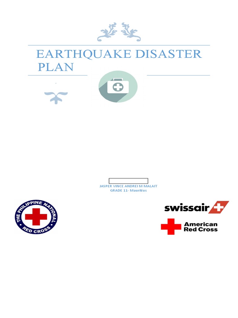 Earthquake Disaster Plan | PDF | Emergency Management | Earthquakes
