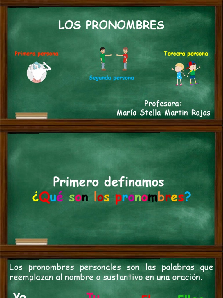 Los Pronombres | PDF | Pronombre | Numero Gramatical