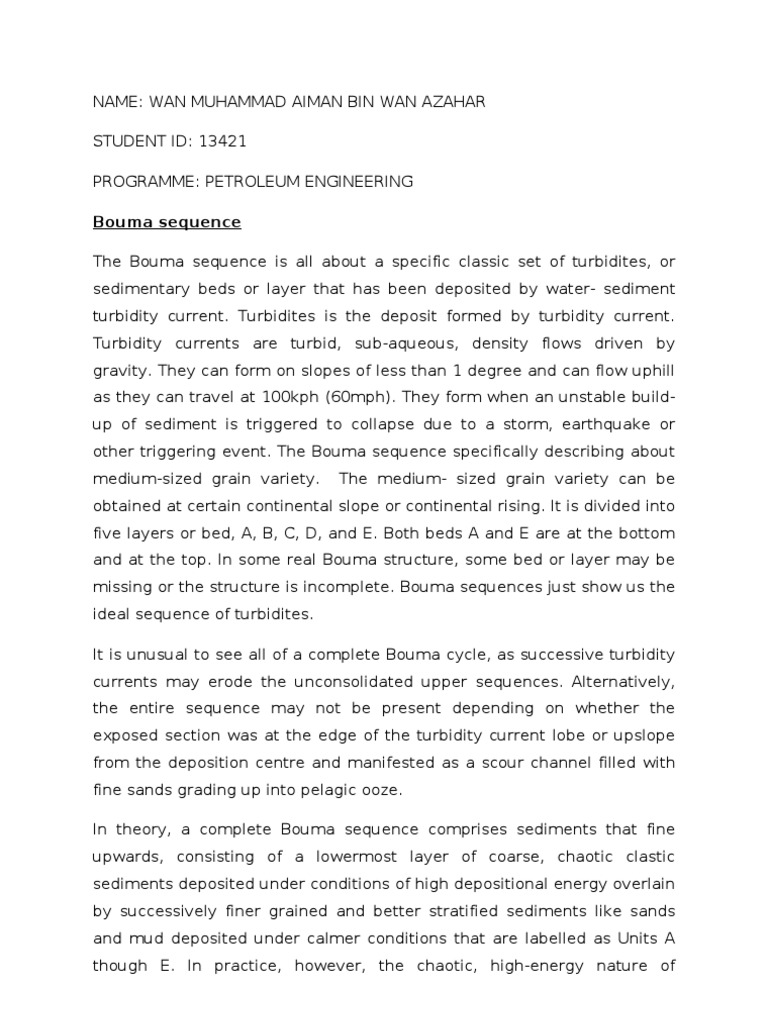 Bouma sequence | Rocks | Petrology