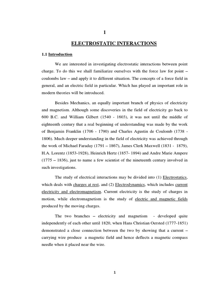 Understanding Electrostatic Interactions | PDF | Electric Charge | Force