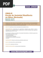 CMASR-2 Interpretación | PDF | Ansiedad | Desorden de ansiedad social
