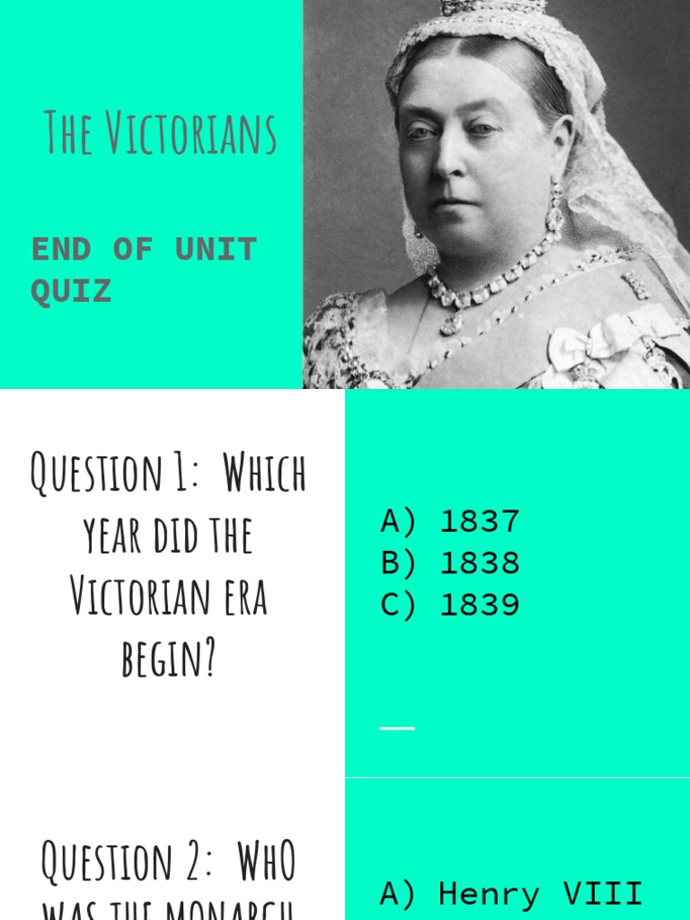 Victorian Era Quiz and Answers | PDF | Victorian Era | United Kingdom