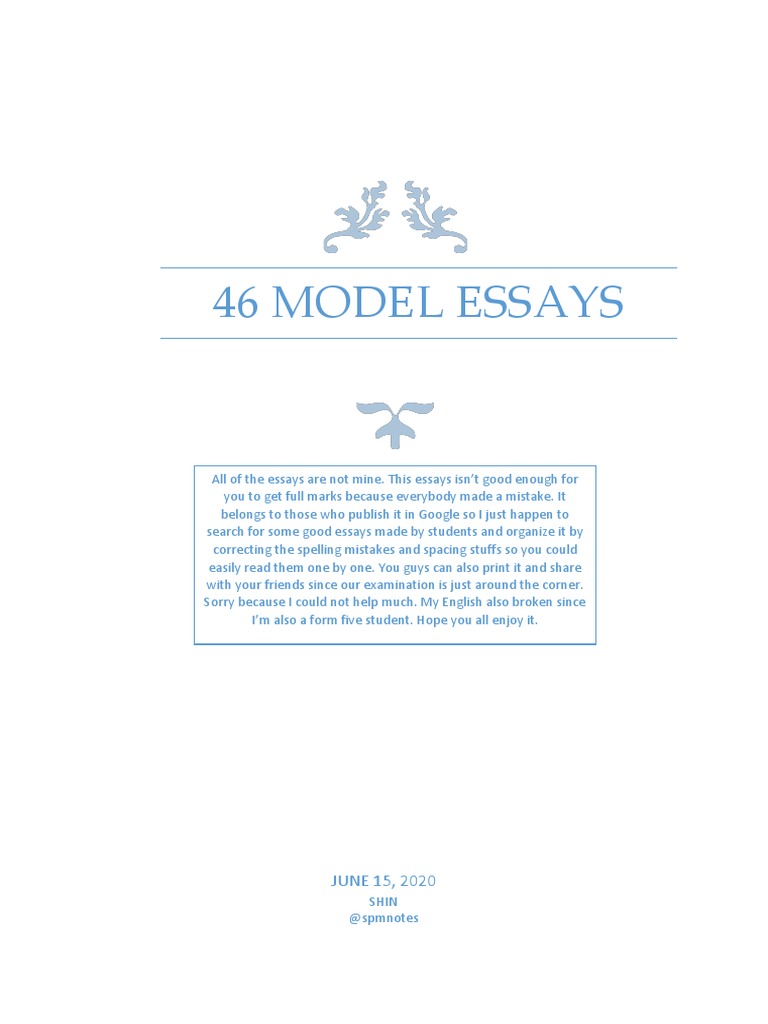 Contoh Essay English | Download Free PDF | Malaysia