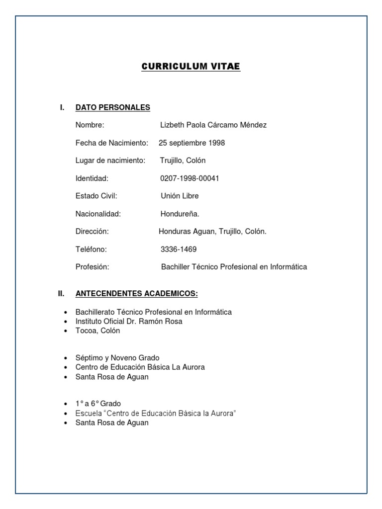 CURRICULUM VITAE BASICO Paola | PDF | Ciencias sociales | Derecho