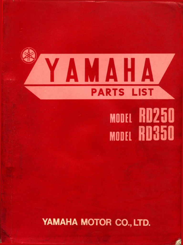 72 rd250 350 Parts List | PDF