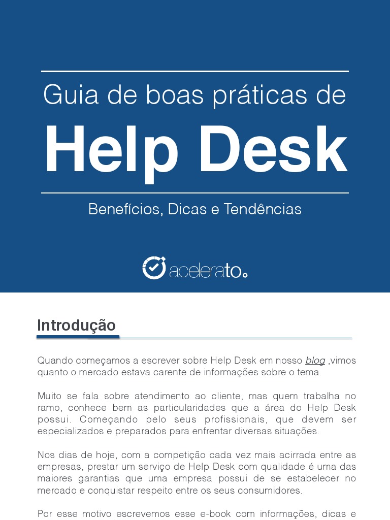 Guia Help Desk | PDF | Central de atendimento | Itil