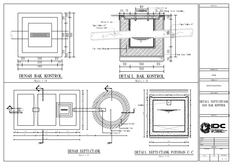 33.detail Septictank Dan Bak Kontrol | PDF