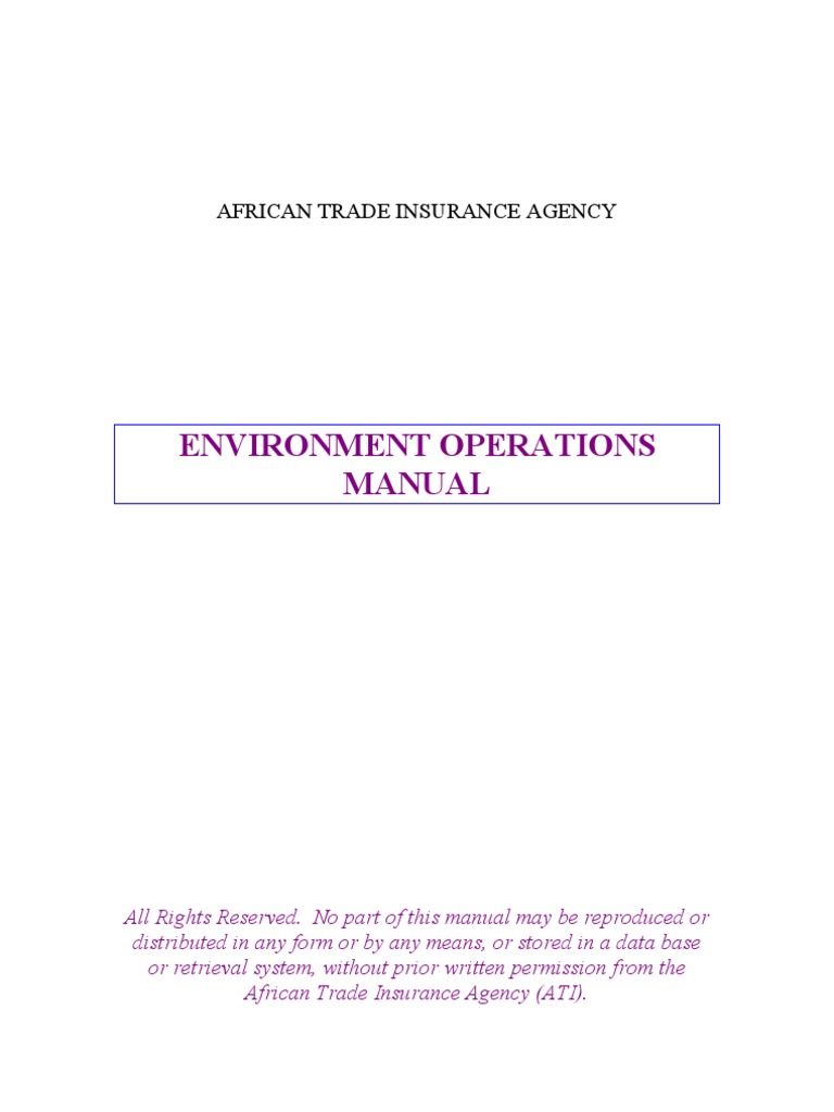 ATI Environmental Manual | PDF | Environmental Impact Assessment | Risk
