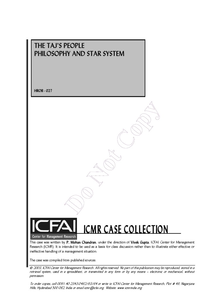 Ot C Op Y: The Taj'S People Philosophy and Star System | Download Free ...