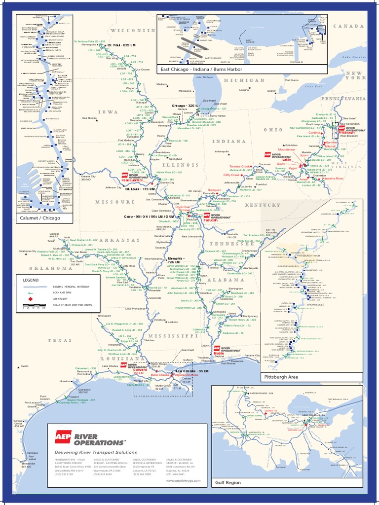 US Inland Waterway Map 2013 | PDF | Consumer Goods | Freight Transport