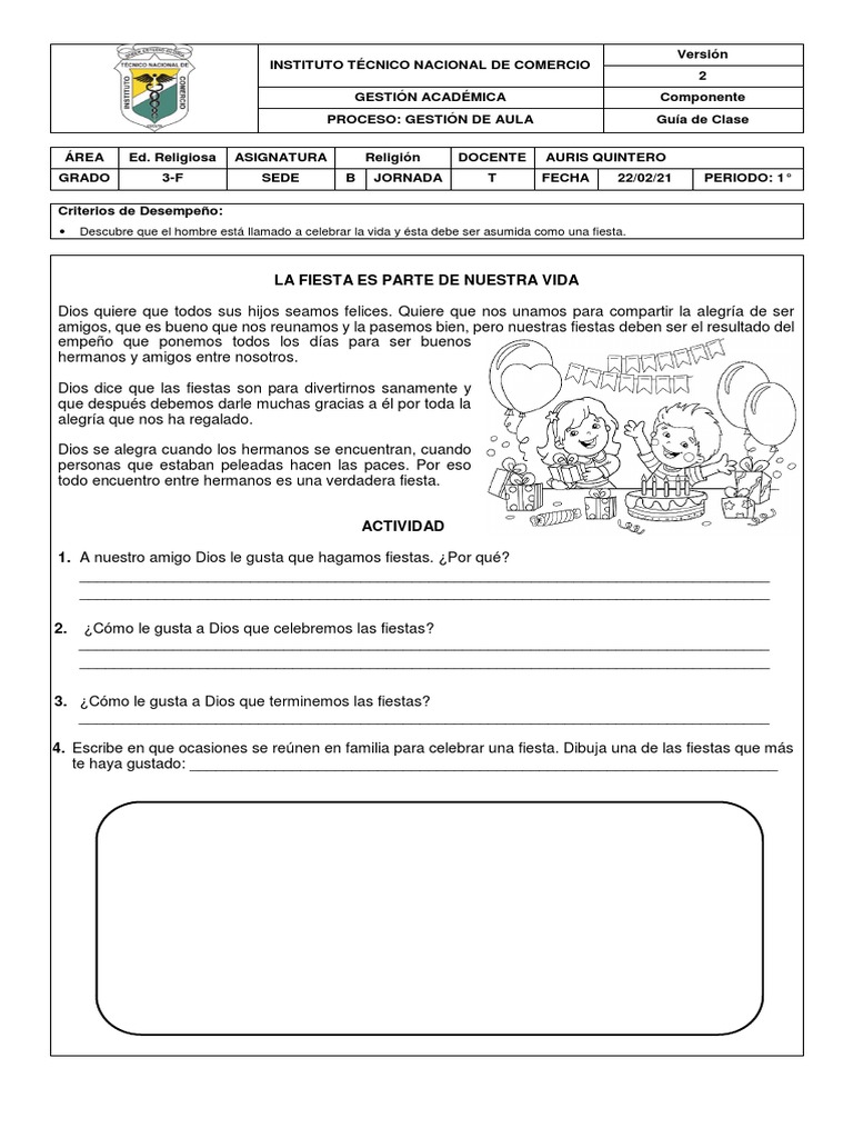 La Fiesta Es Parte de Nuestra Vida | PDF