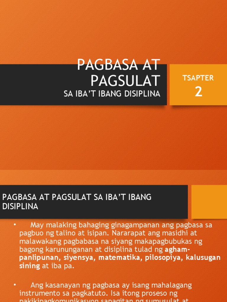 Pagbasa FILI 102 | PDF