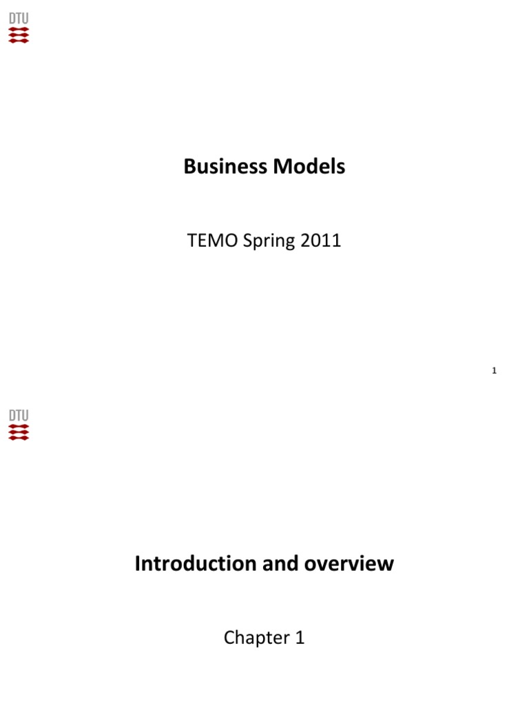 TEMO Lesson Four Spring 2011 | PDF | Business Model | Resource