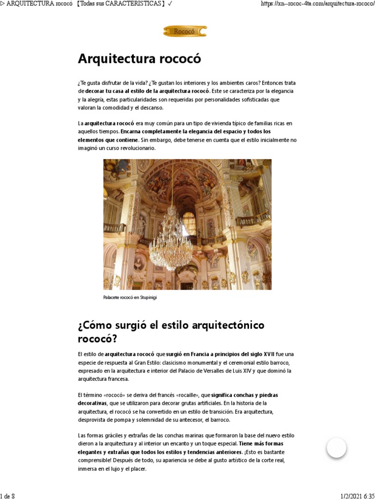 Rococó 1 | PDF | Pinturas | Escultura