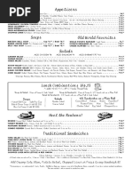 Road Kill Cafe Menu | PDF | Cooking | Food And Drink