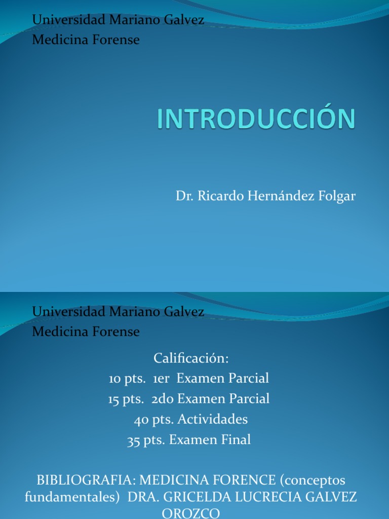 Medicina Forense: Definición y Aplicaciones | PDF | Ciencia forense ...
