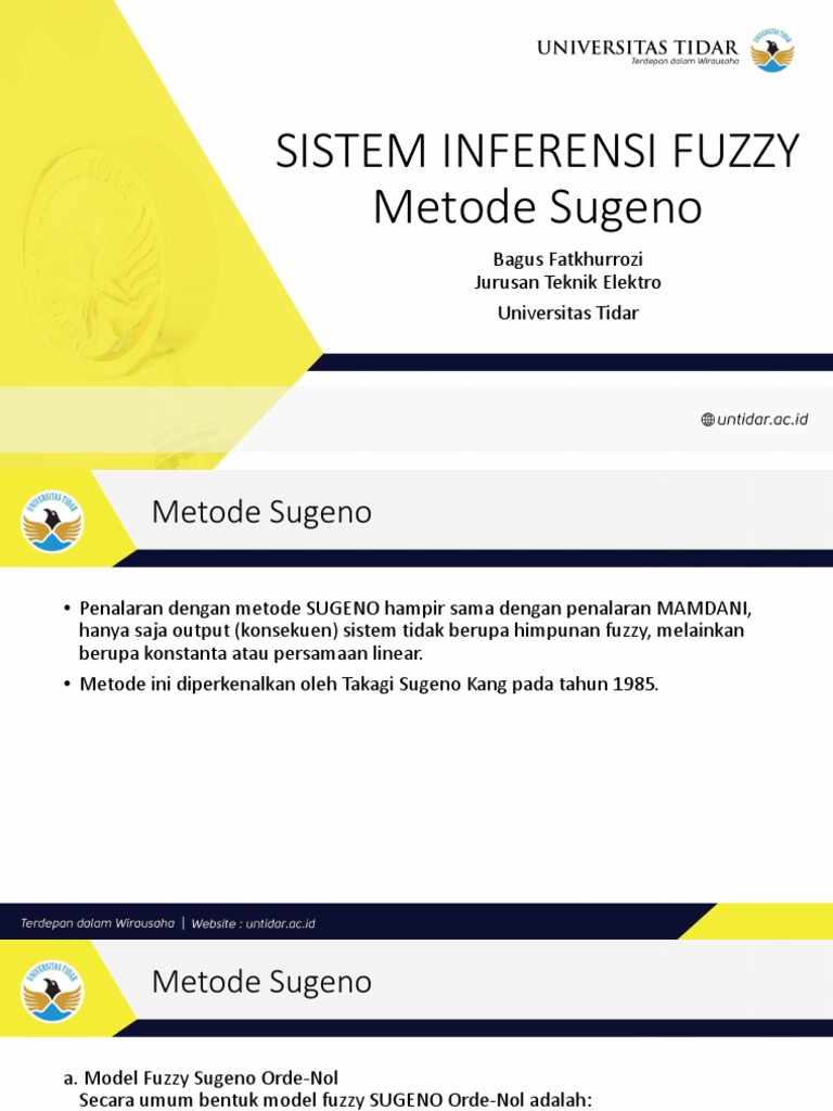 Inferensi Fuzzy Sugeno | PDF