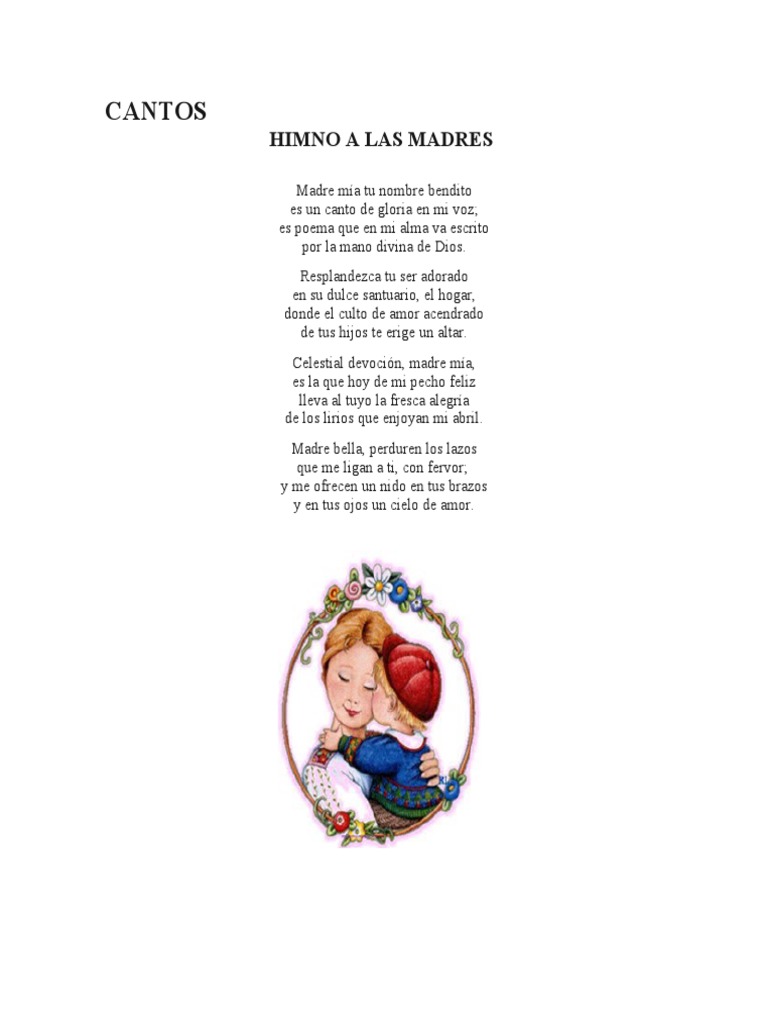 Cantos Y Poesia Del Dia De La Madre Pdf
