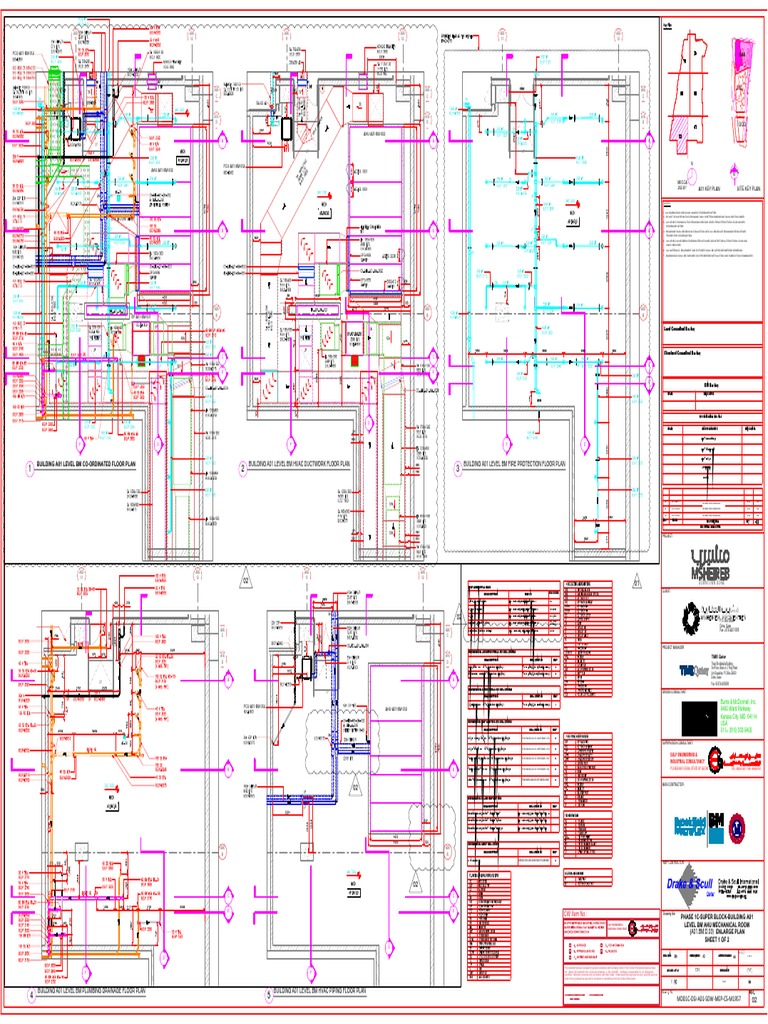 Building A01 Level BM Hvac Ductwork Floor Plan Building A01 Level BM ...