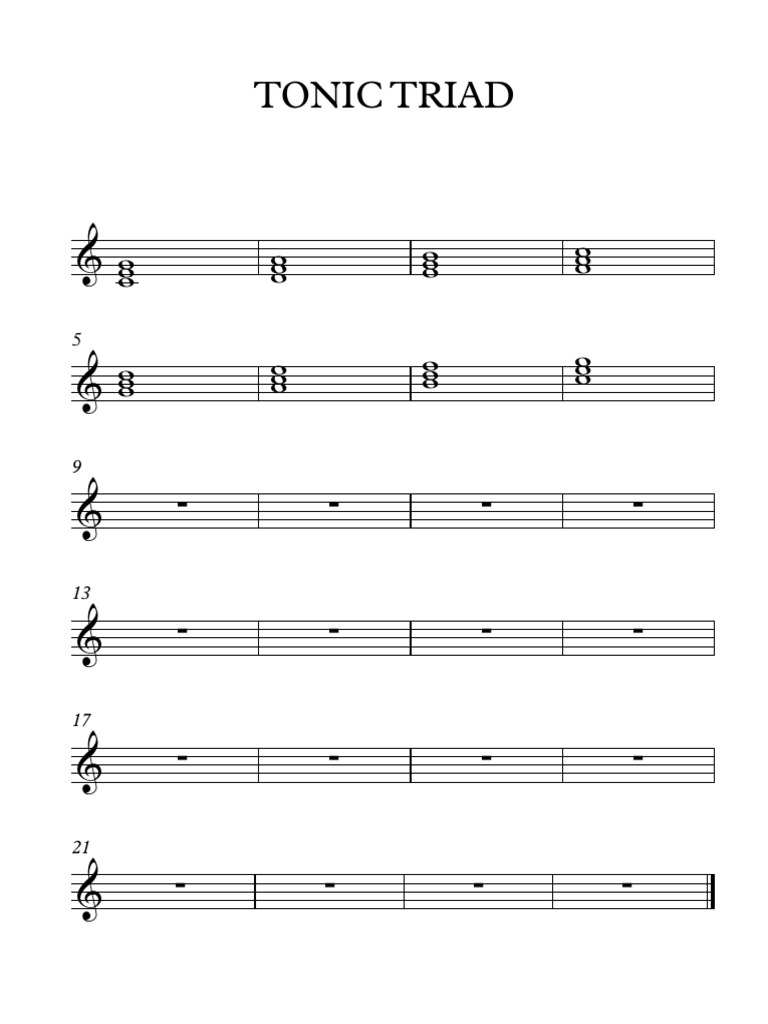 Tonic Triad | PDF