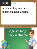 Lesson Plan-Salitang Magkatugma | PDF