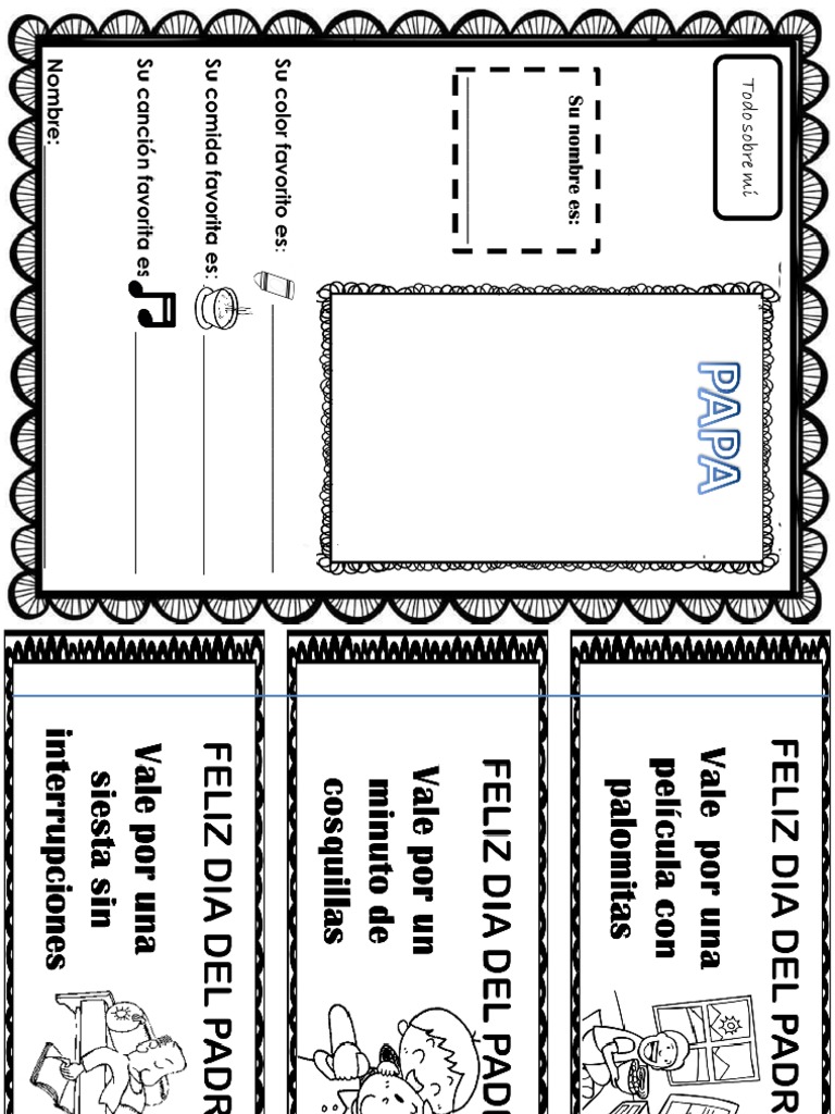 Actividades Del Dia Del Padre | PDF