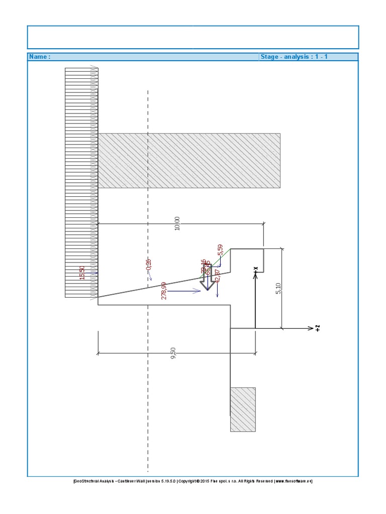 Gambar Dinding Bendung Sayap Kiri R5 | PDF