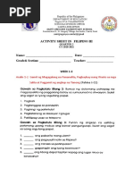 FILIPINO 3 Activity Sheet Q4 W1 | PDF
