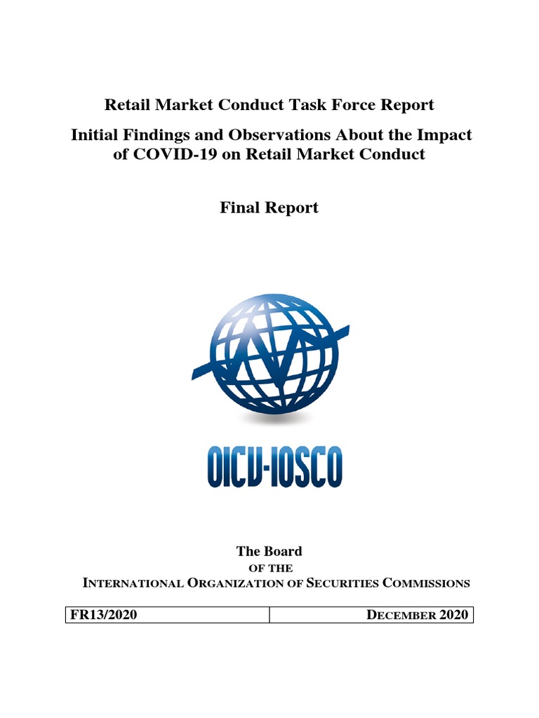 Retail Market Conduct Task Force Report Initial Findings and ...
