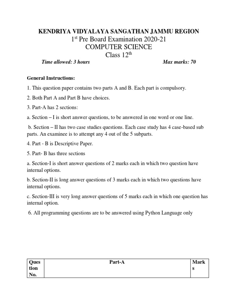 QP CS | PDF | Scope (Computer Science) | Computer Programming