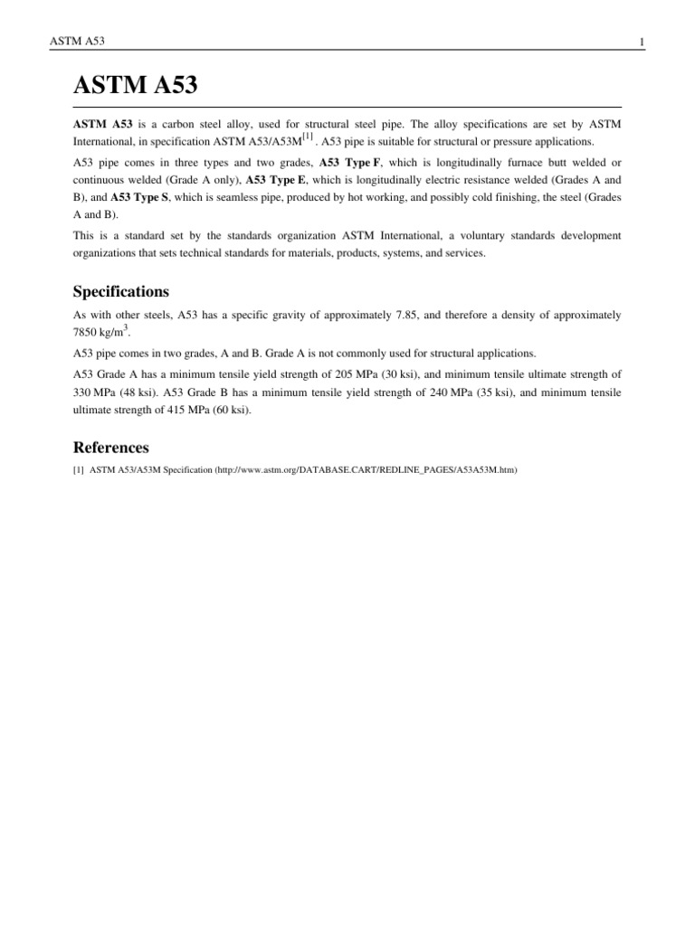 Astm A53 | PDF