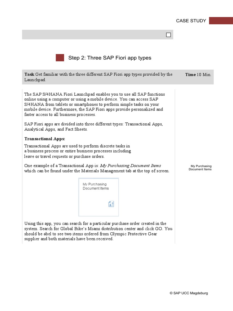 Step 2 - Three SAP Fiori App Types | PDF | Mobile App | Mobile Device