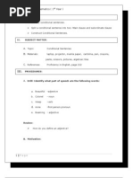 first conditional lesson plan | Sentence (Linguistics) | Lesson Plan